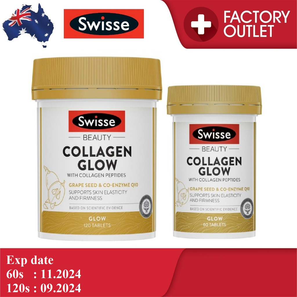 Swisse Beauty Collagen Glow With Collagen Peptides 120s / 60s Tablets ...