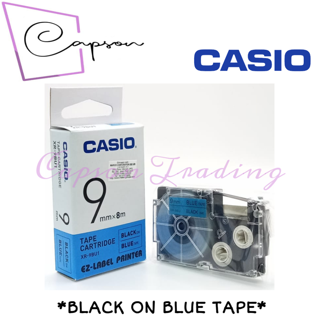 CASIO EZ-Label Printer Tape Cartridge (9mm x 8m) | Shopee Malaysia