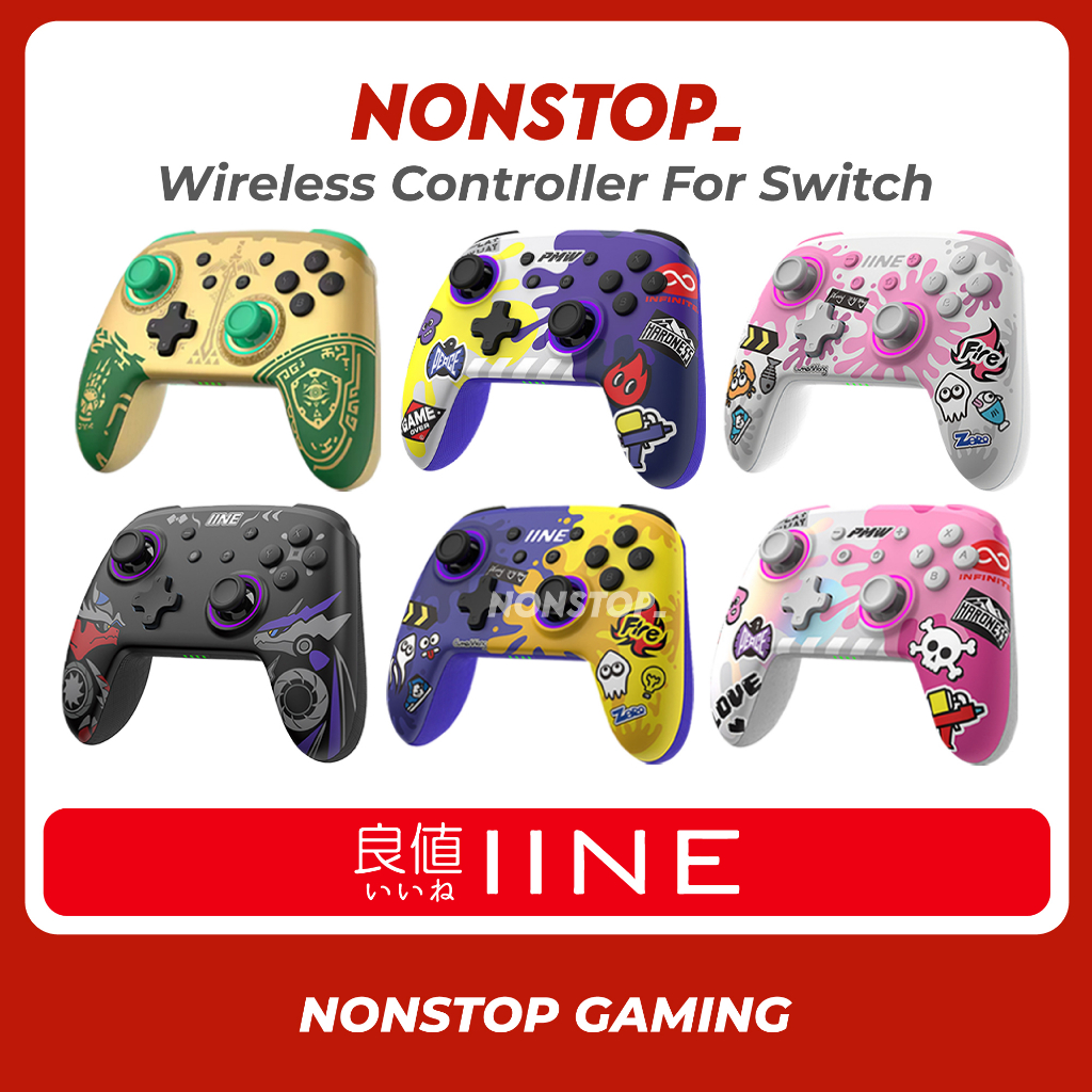 IINE 良值 Nintendo Switch Pro Controller Plus Gen4 Wireless Gaming ...