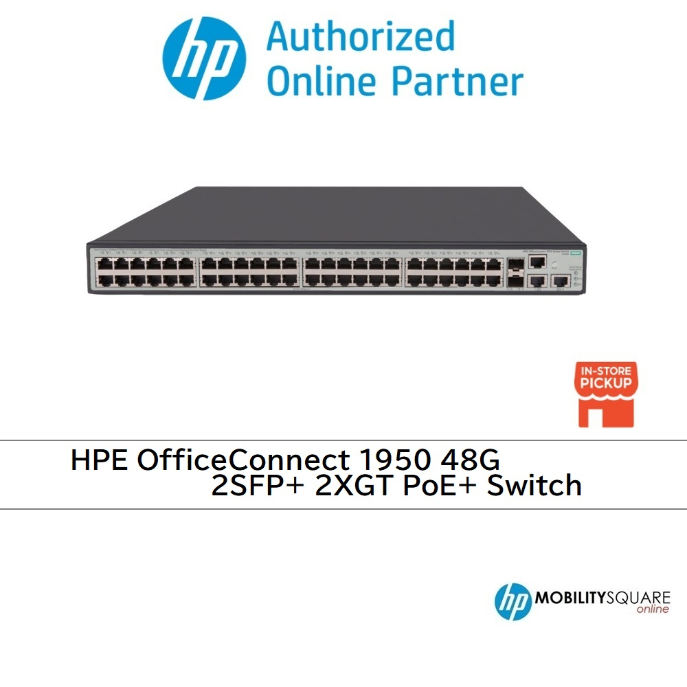 HPE OfficeConnect 1950 48G 2SFP+ 2XGT PoE+ Switch ( JG963A ) | Shopee Malaysia
