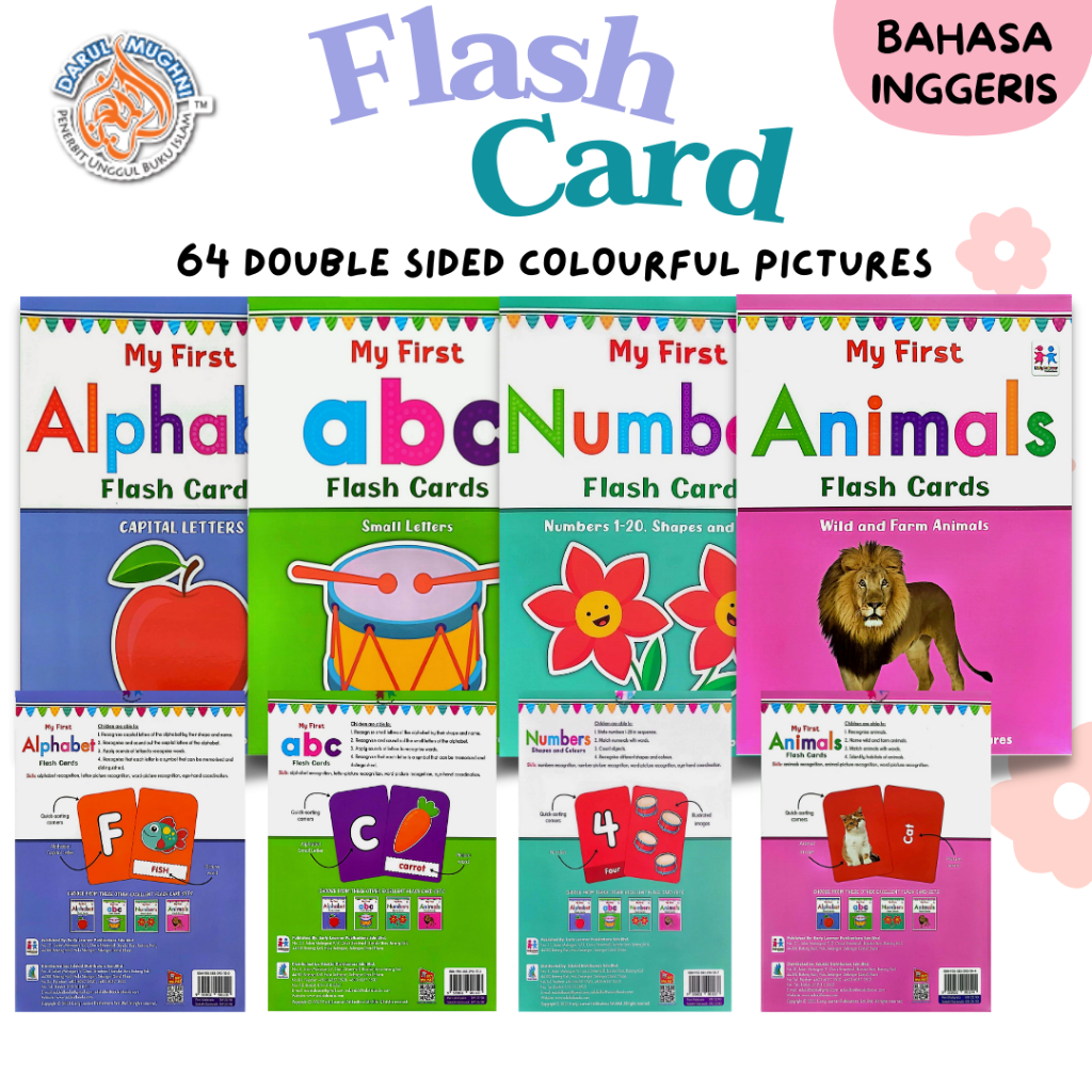 Flash Card-KAD IMBAS ABC, NUMBERS, ANIMALS, ALPHABETS-Bahasa Inggeris ...