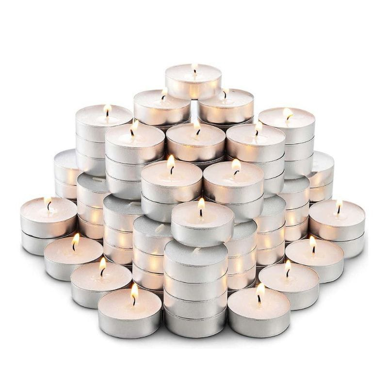 100pcs Tealight Candle Unscented Tea Light Candle Dinner Diwali ...