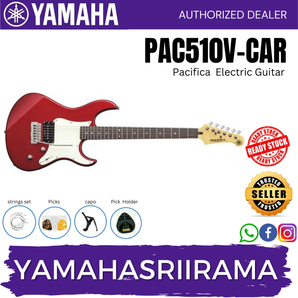 Yamaha PAC510V PACIFICA Electric Guitar (PAC 510V / PAC510V) | Shopee ...