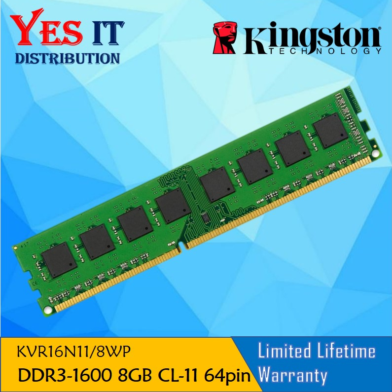 Kingston 8GB DDR3 1600 Mhz Desktop Value Ram (KVR16N11/8WP) | Shopee Malaysia