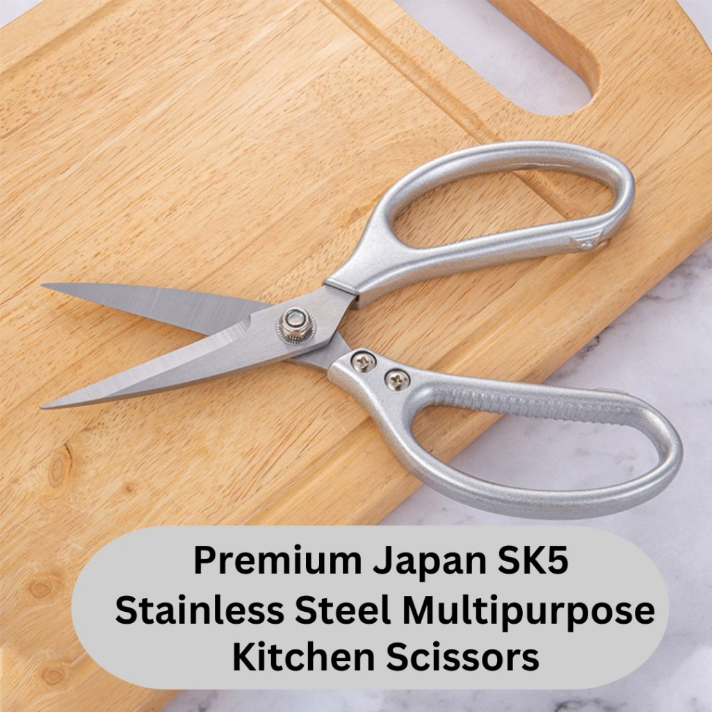 Premium Japan SK5 Stainless Steel Multipurpose Kitchen Scissors Gunting ...