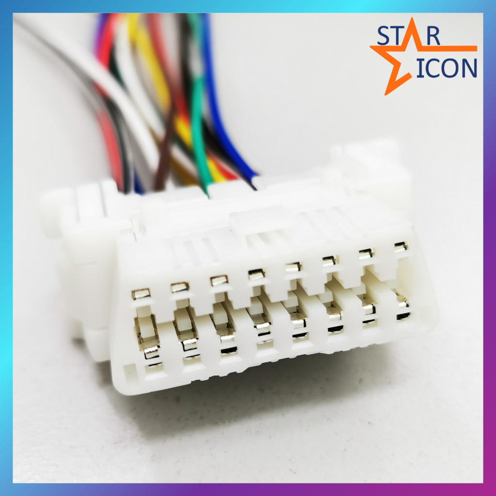 1pcs x Perodua Toyota Proton Nissan (OBD 2) Socket Connector With Wire ...