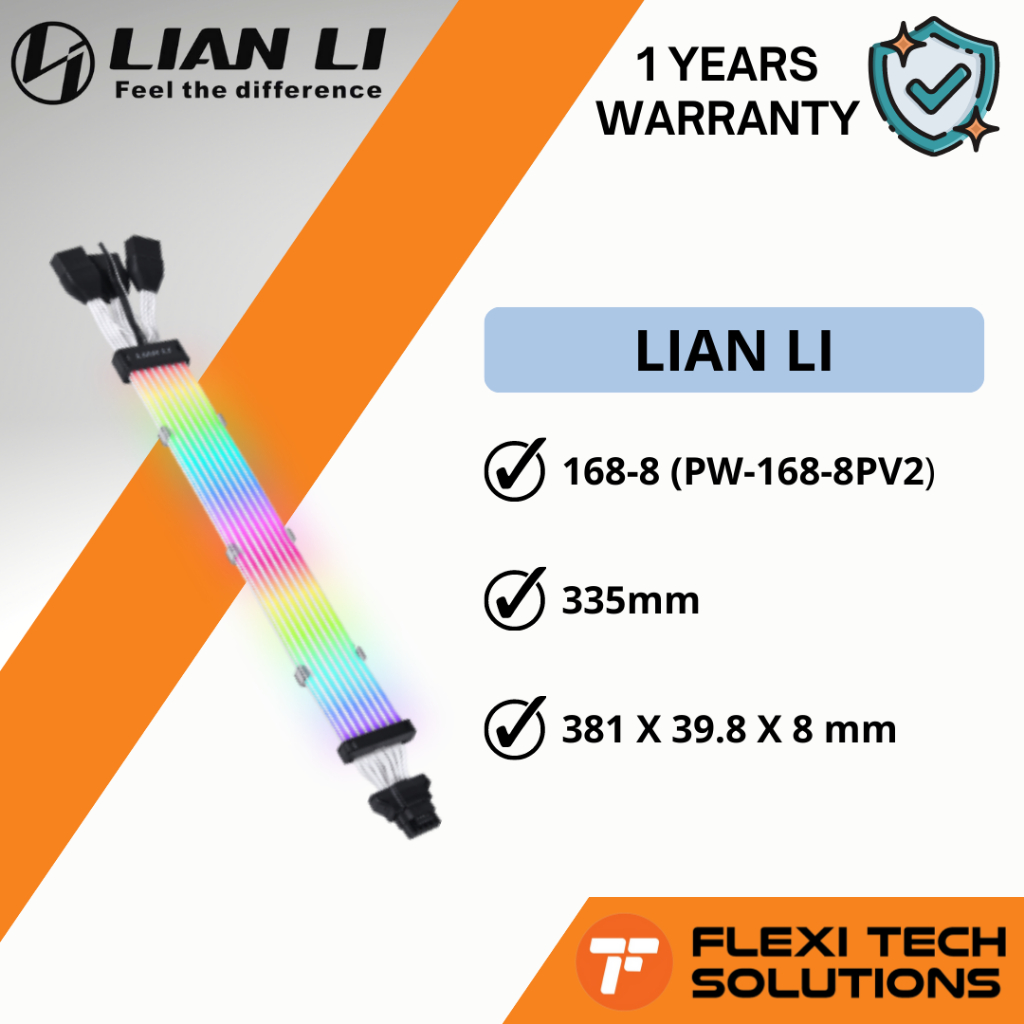 Flexi Tech Lian Li Strimer Plus V2 24 Pin Triple 8 Pin Duo 8 Pin
