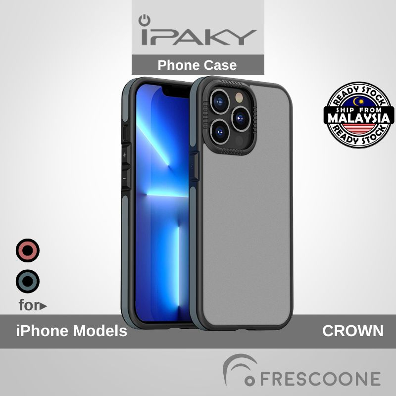 iPAKY CROWN Frosted Matte case Shockproof Phone Cover Casing for iPhone ...