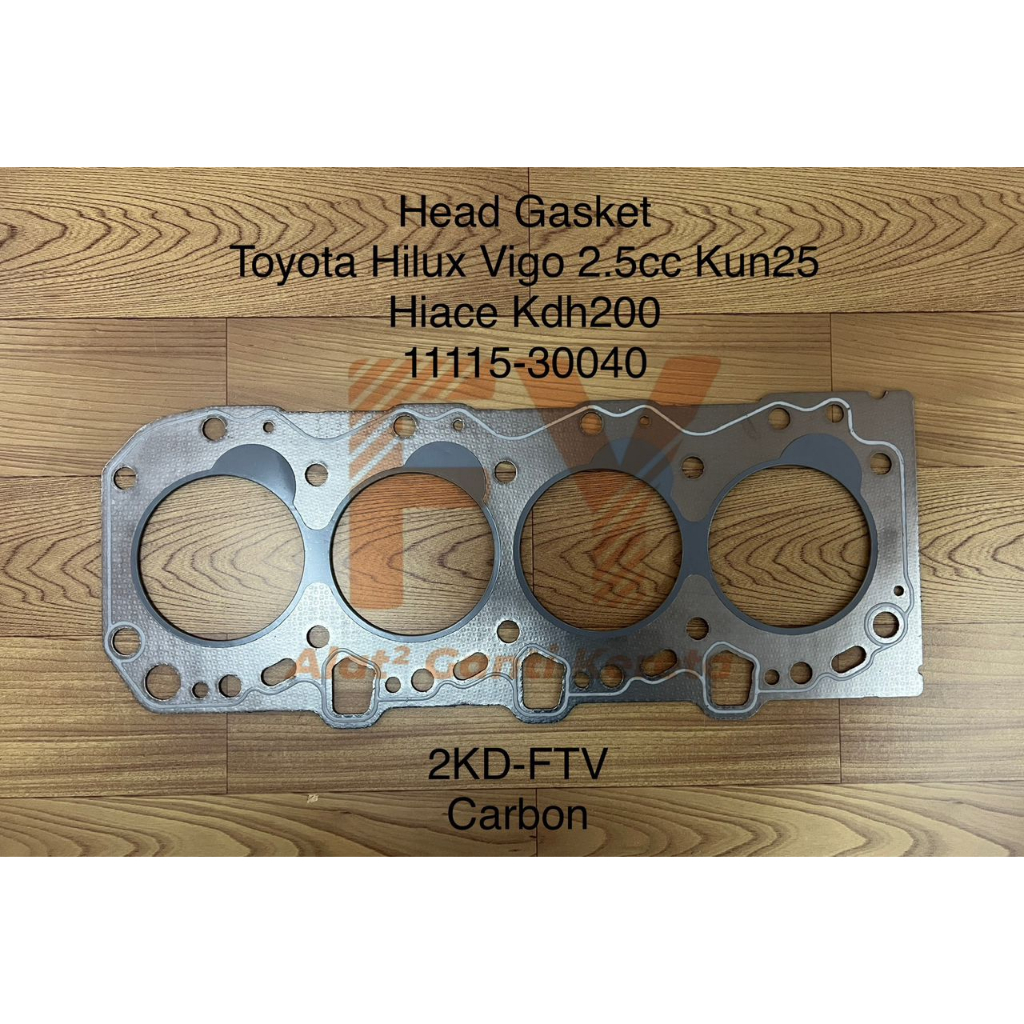 HEAD GASKET TOYOTA HILUX VIGO 2.5CC KUN25 HIACE KDH200 (2KD-FTV ...