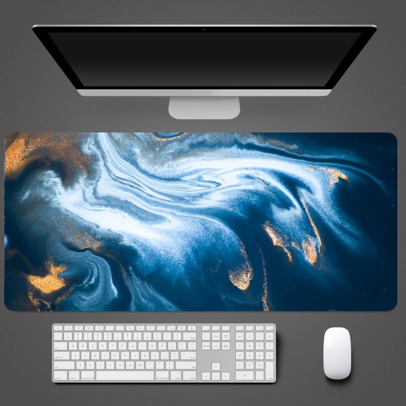 Large Marble Mouse Pad 3mm Thickness Gamer Computer Desk Mat Big Gamer ...