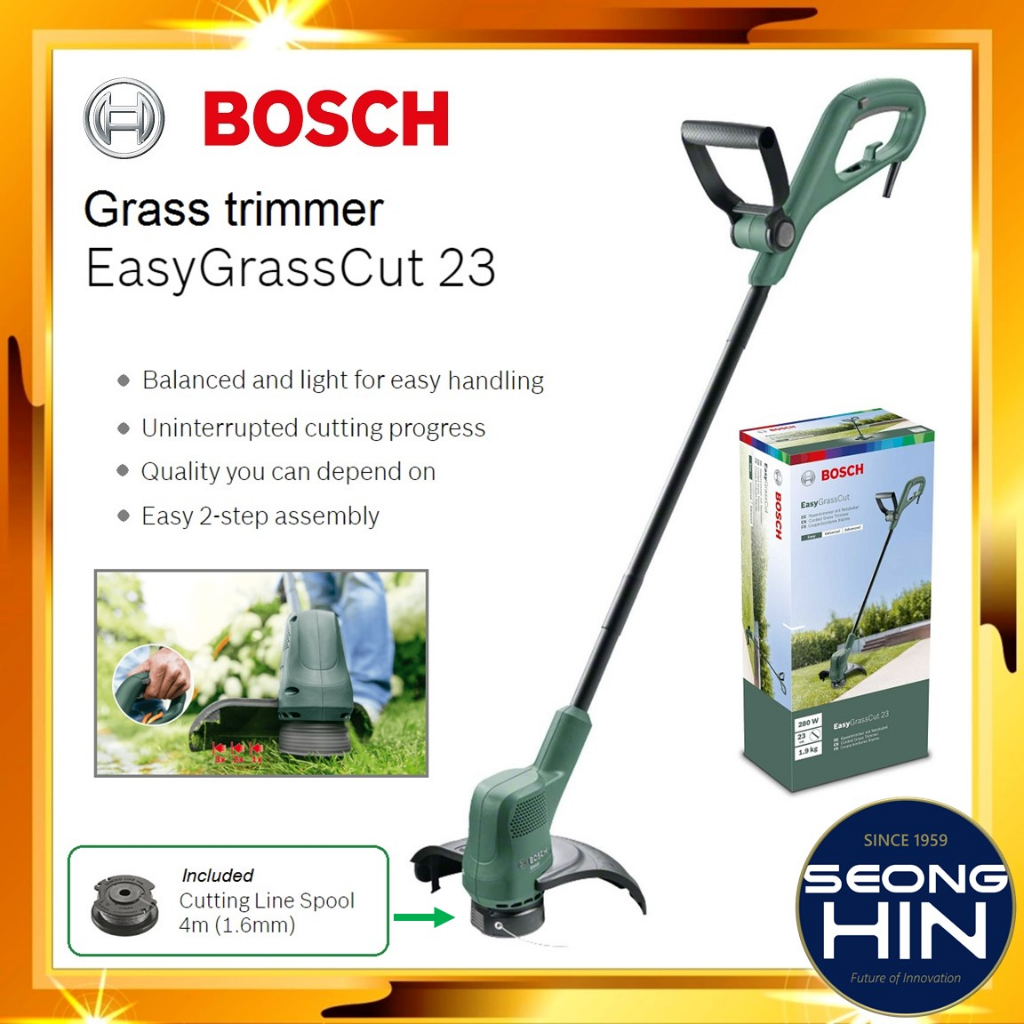 BOSCH Easy GrassCut 23 Electric Grass Cutter / Mesin potong rumput ...