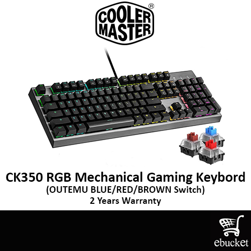 Cooler Master CK350 CK-350 RGB Mechanical Gaming Keybord (OUTEMU BLUE ...