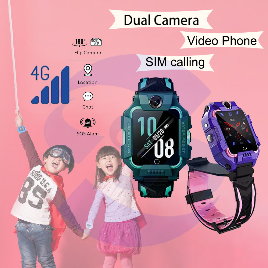 4G Smart Watch Y99 Waterproof Kids Smart Watch GPS Video Call Smart ...
