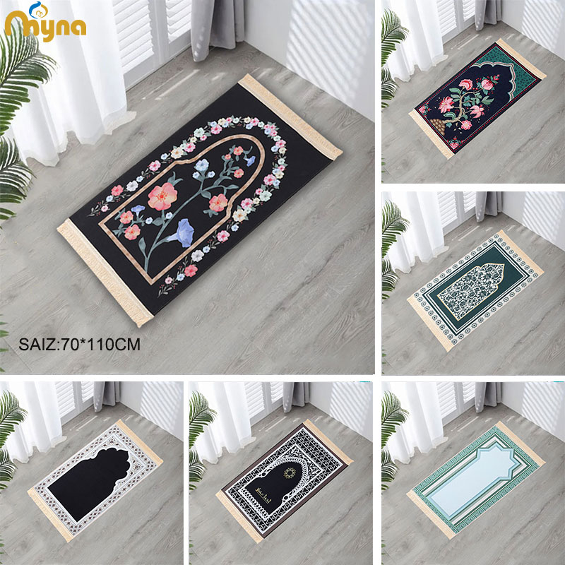 New Design Sejadah Soft Velvet Murah Plain Prayer Mat Sajadah Lembut ...