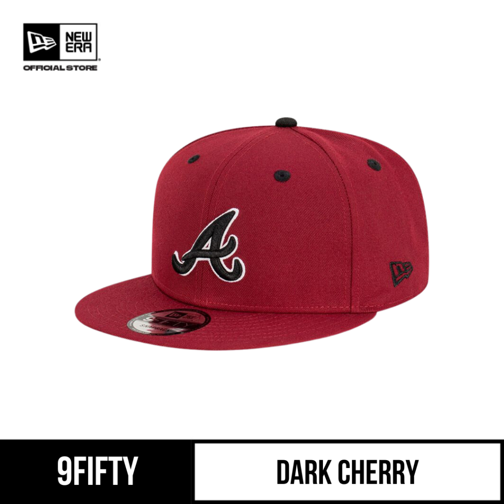 New Era 9FIFTY Atlanta Braves Dark Cherry Cardinal Snapback Cap ...