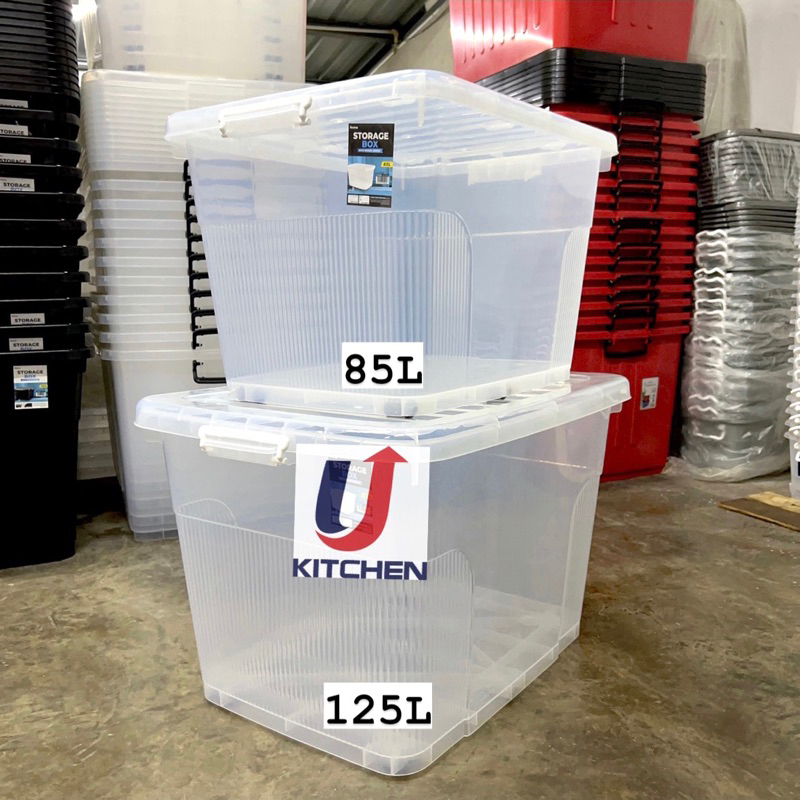 ROOMY 85/125L STORAGE BOX WITH WHEELS | KOTAK SIMPANAN RODA | STORAGE ...