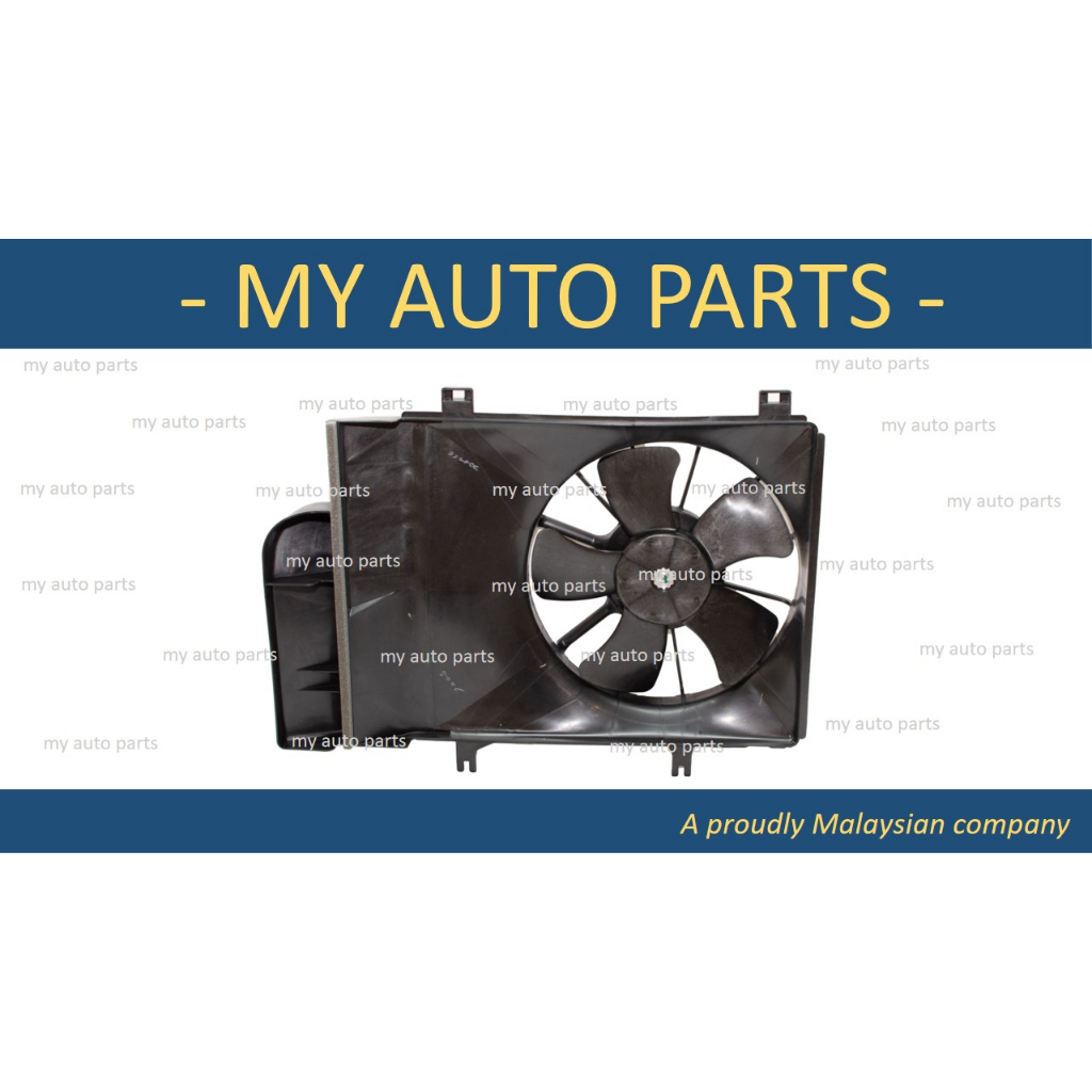 (ORIGINAL) PERODUA ALZA RADIATOR FAN MOTOR / GUARD / BLADE FULL SET ...