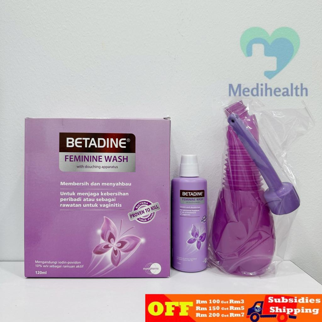 [EXP:5/25]BETADINE Feminine Wash With Douching Apparatus (120ML ...