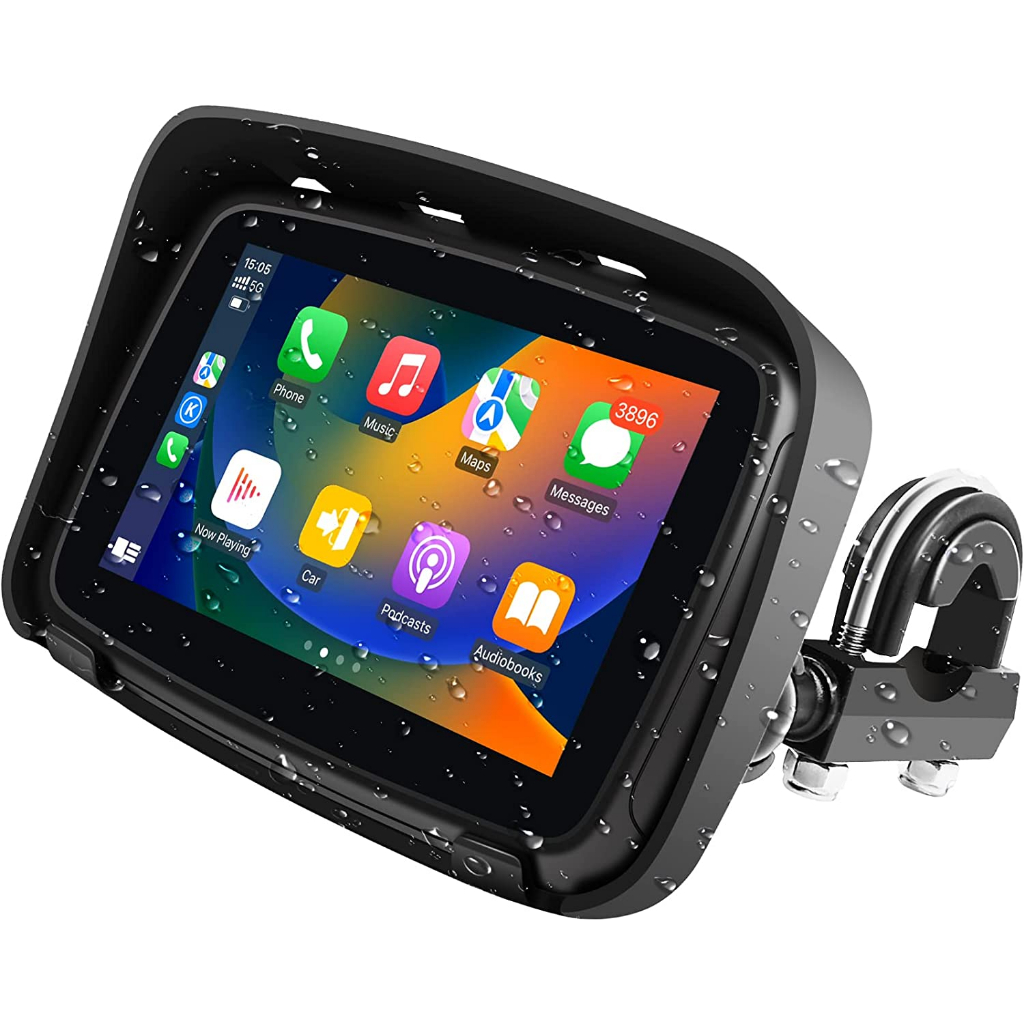 5inch Motorbike GPS Wireless CarPlay Screen Android Auto Interface ...