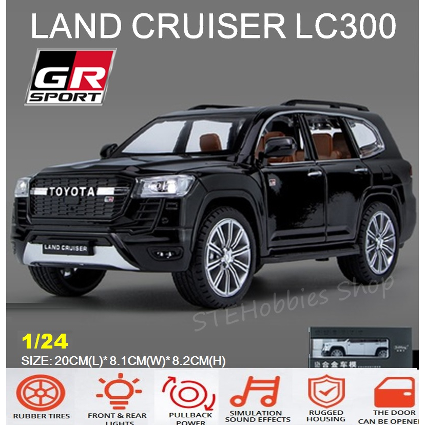 STE8 Toyota Land Cruiser LC300 / LC 300 GR Sport 1:24 Scale Metal Car ...