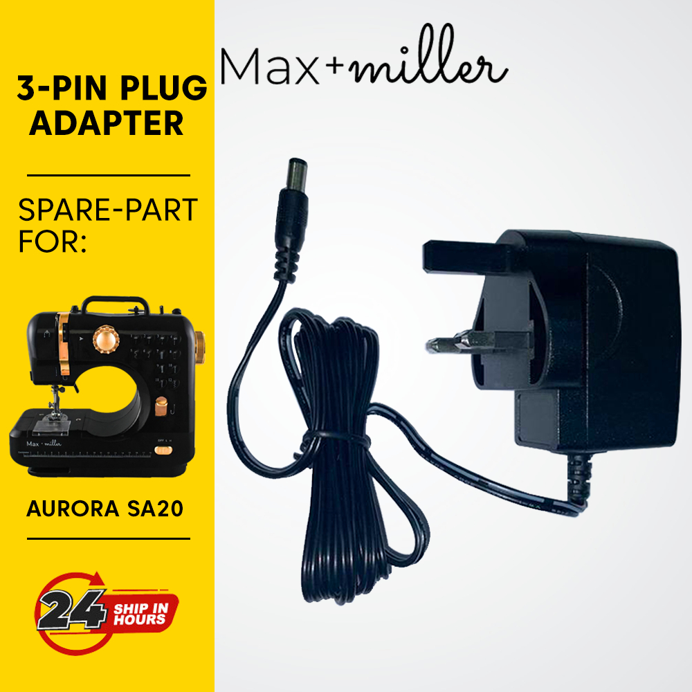 MAX + Miller Sewing machine power adapter Sewing machine 3 Pin Plug ...