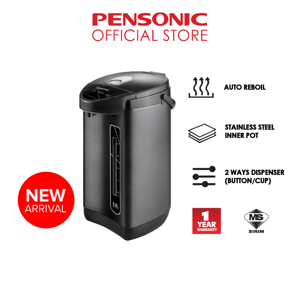 Pensonic Electric Thermopot (4.8L) | Pot Termo Elektrik 4.8L | PTF-4800 ...