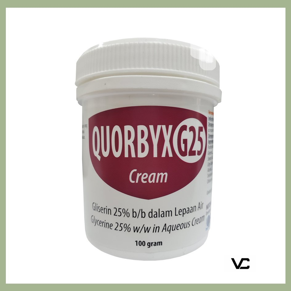 [EXP: MARCH 2028] QUORBYX G25 CREAM 100G (Glycerine 25% w/w in Aqueous Cream) | Shopee Malaysia