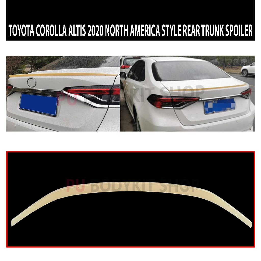 TOYOTA COROLLA ALTIS 2020 NORTH AMERICA STYLE REAR TRUNK SPOILER ABS ...