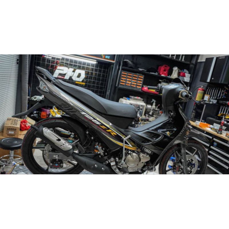 Yamaha 125zr GREY Dbmn8 / Coverset 125zr Grey Sticker Chrome/ Sticker ...