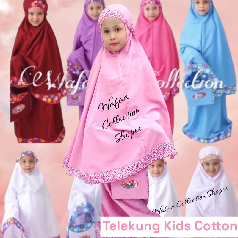 Telekung Cotton Kids | telekung kanak-kanak berwarna dan telekung kids ...
