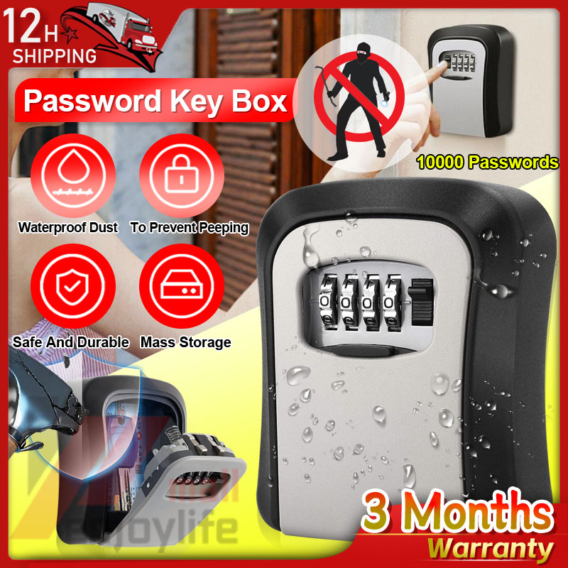 Key Locker Storage Wall Mount Key Safe Box Numbering Lock Key Storage ...