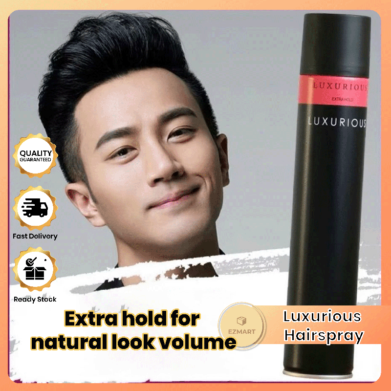 Luxurious Extra Hold Hairspray Red 420ml Spray Rambut Saloon Salon Hair ...