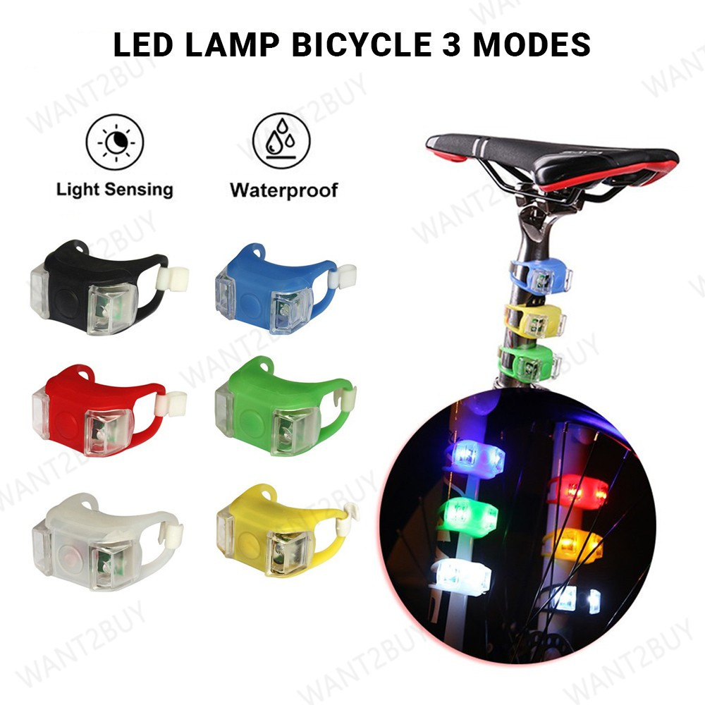 🇲🇾 Bicycle Alert LED Light Mountain Bike Road Warning Safety Light MTB ...