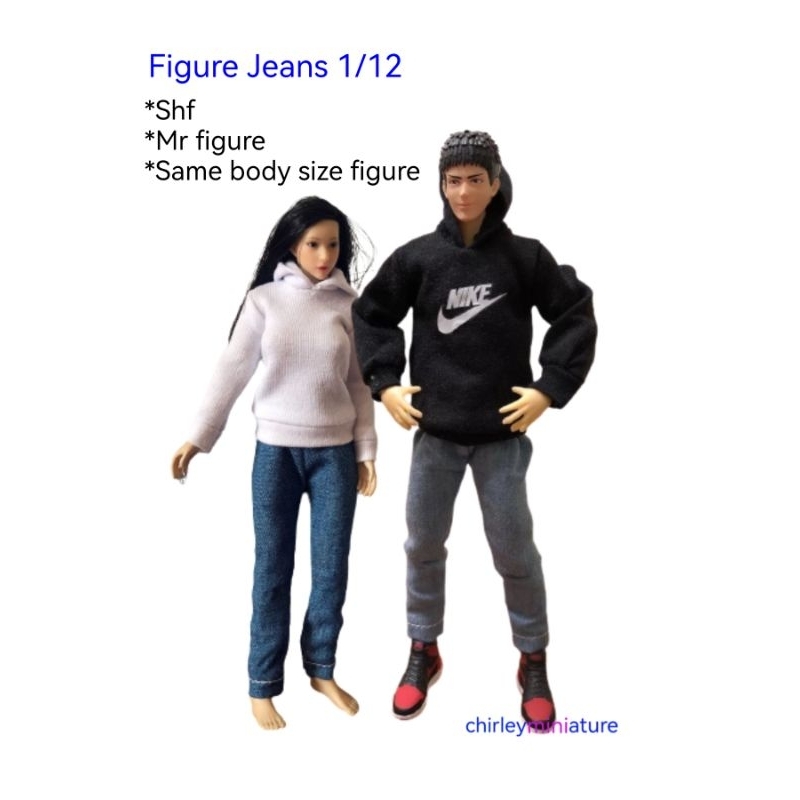 Action Figure Clothes 1/12 / Jeans 1/12 / Mr figure / Shf / Male figma ...