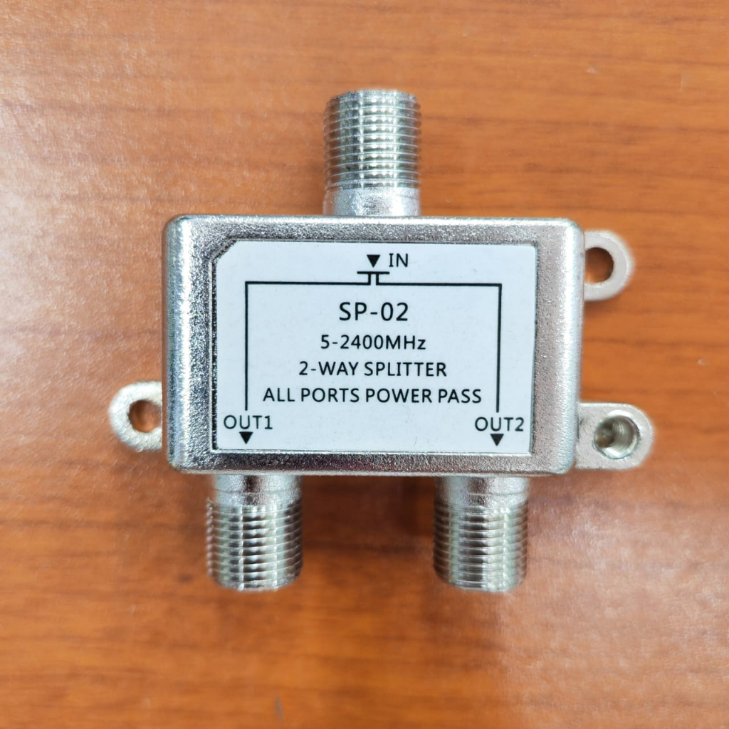 SP-02 2-WAY SPLITTER Coaxial Signal Satellite Splitter For MYTV & ASTRO ...