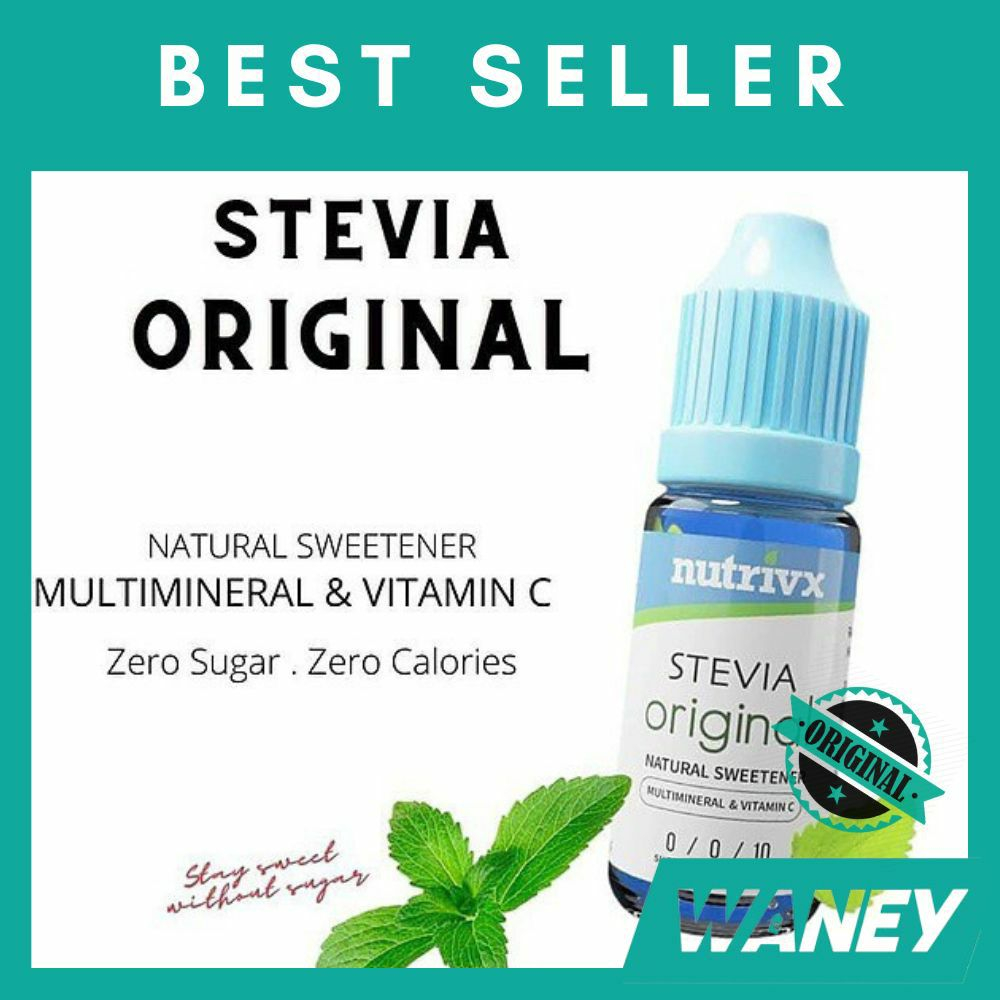 💯ORI NUTRIVX: Stevia Drop Original (10ml) Pemanis Minuman Makanan Tanpa ...