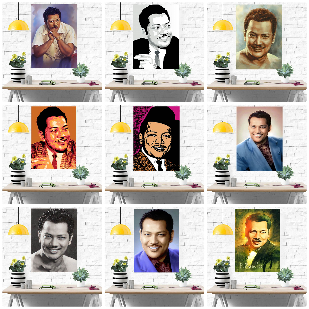 P. Ramlee A3 Poster & A3 Frame Wall Decoration | Shopee Malaysia