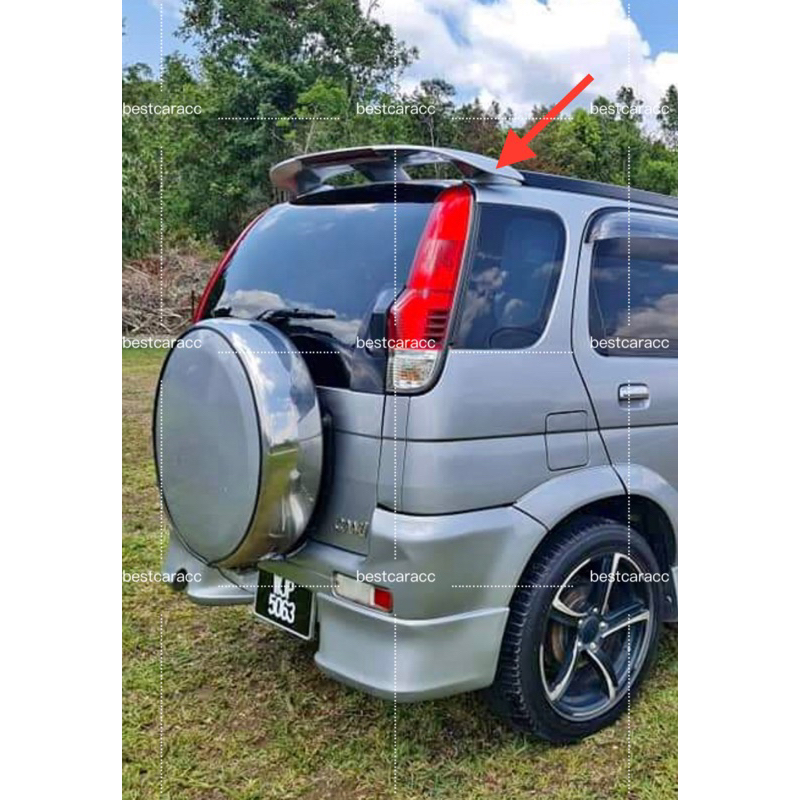 🔥M082 PERODUA KEMBARA SPOILER WITH LED OEM FIBERGLASS BODYKIT | Shopee ...