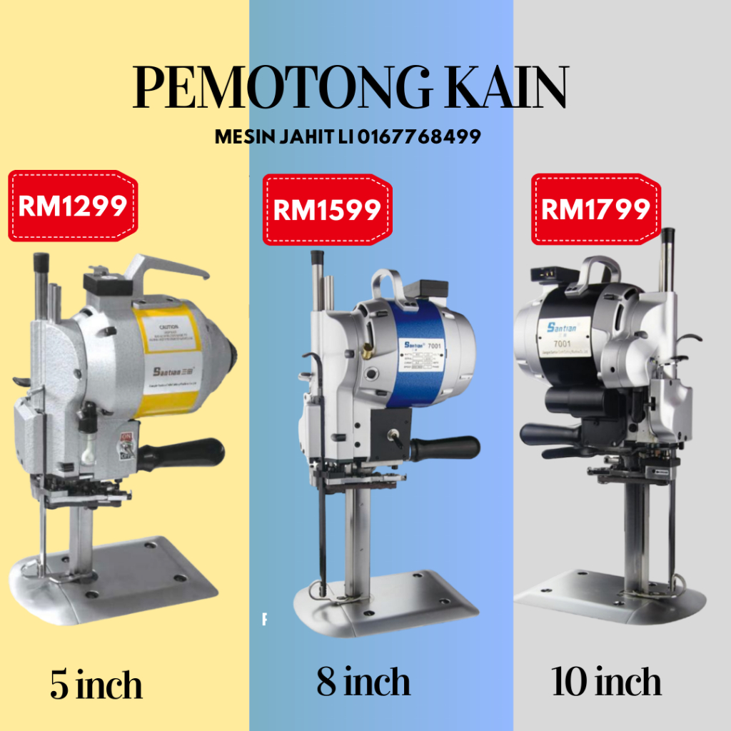 CLOTH CUTTER MACHNE / CUTTER MACHINE 5 INCH 8 INCH 10 INCH / MESIN ...