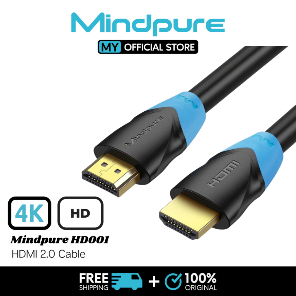 Mindpure HDMI 2.0 Cable Male to Male 4Kx2K 1M/1.5M/2M/3M/5M/10M/15M ...