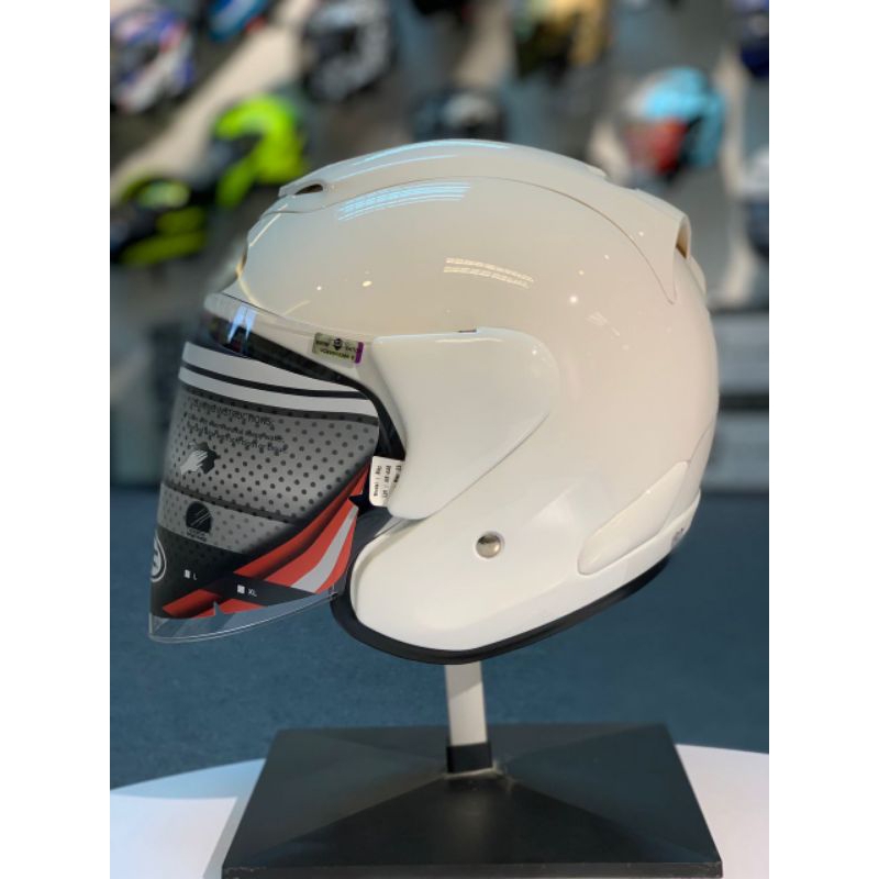 HELMET ARC RITZ GLOSS WHITE 🔥 | Shopee Malaysia