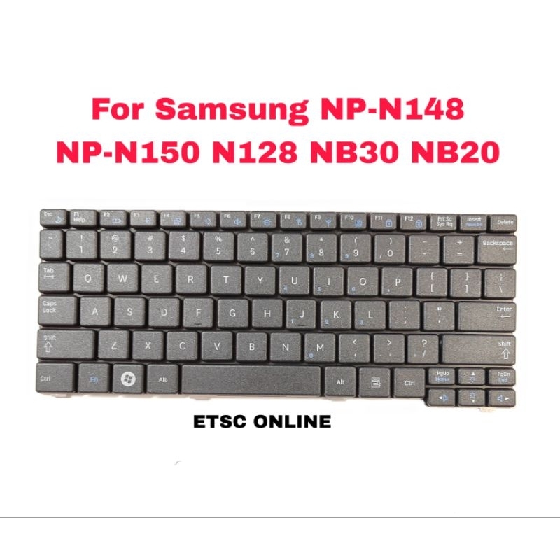 NEW for Samsung NP-N148 NP-N150 N128 NB30 NB20 N145 Keyboard US black ...