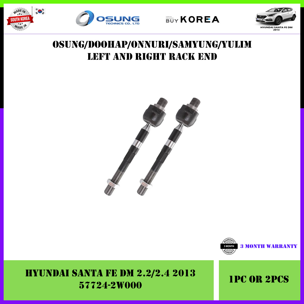 Hyundai Santa Fe DM 2.2/2.4 2013 Inner Rack End (57724-2W000) | Shopee ...
