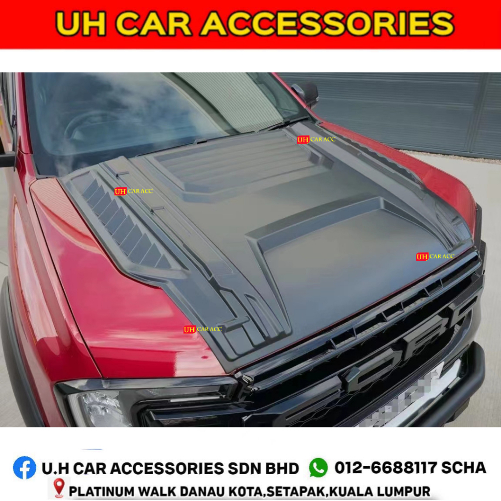 FORD RANGER T9 2022 2023 ABS V8 FRONT BONNET BONET HOOD SCOOP | Shopee ...