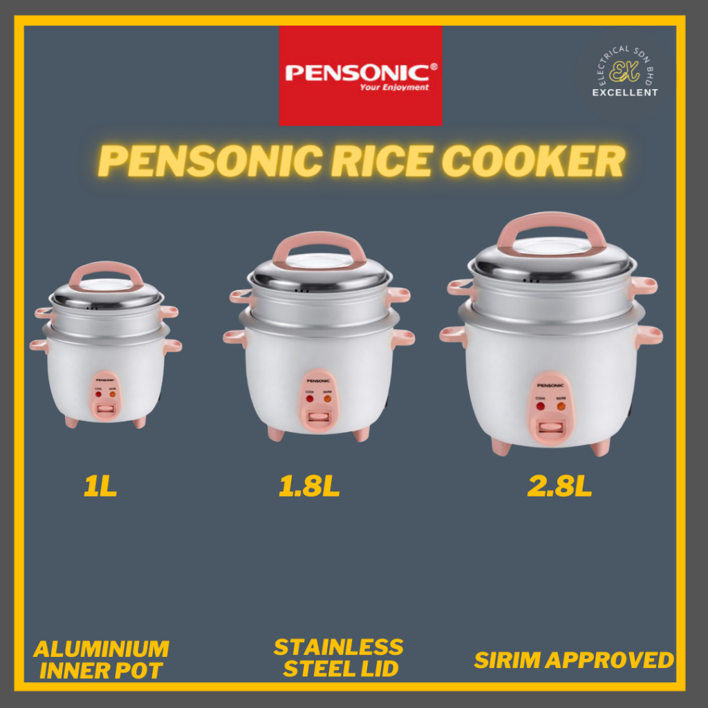 PENSONIC RICE COOKER 1L 1.8L 2.8L RICE COOKER PERIUK NASI 电饭煲 | Shopee ...