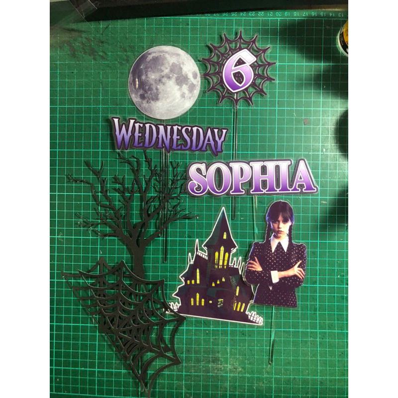 Wednesday Adam Family 2d cake topper | Shopee Malaysia