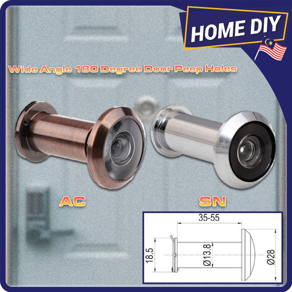 Wide Angle 180 Degree Door Viewer Home Security door stopper/Door ...