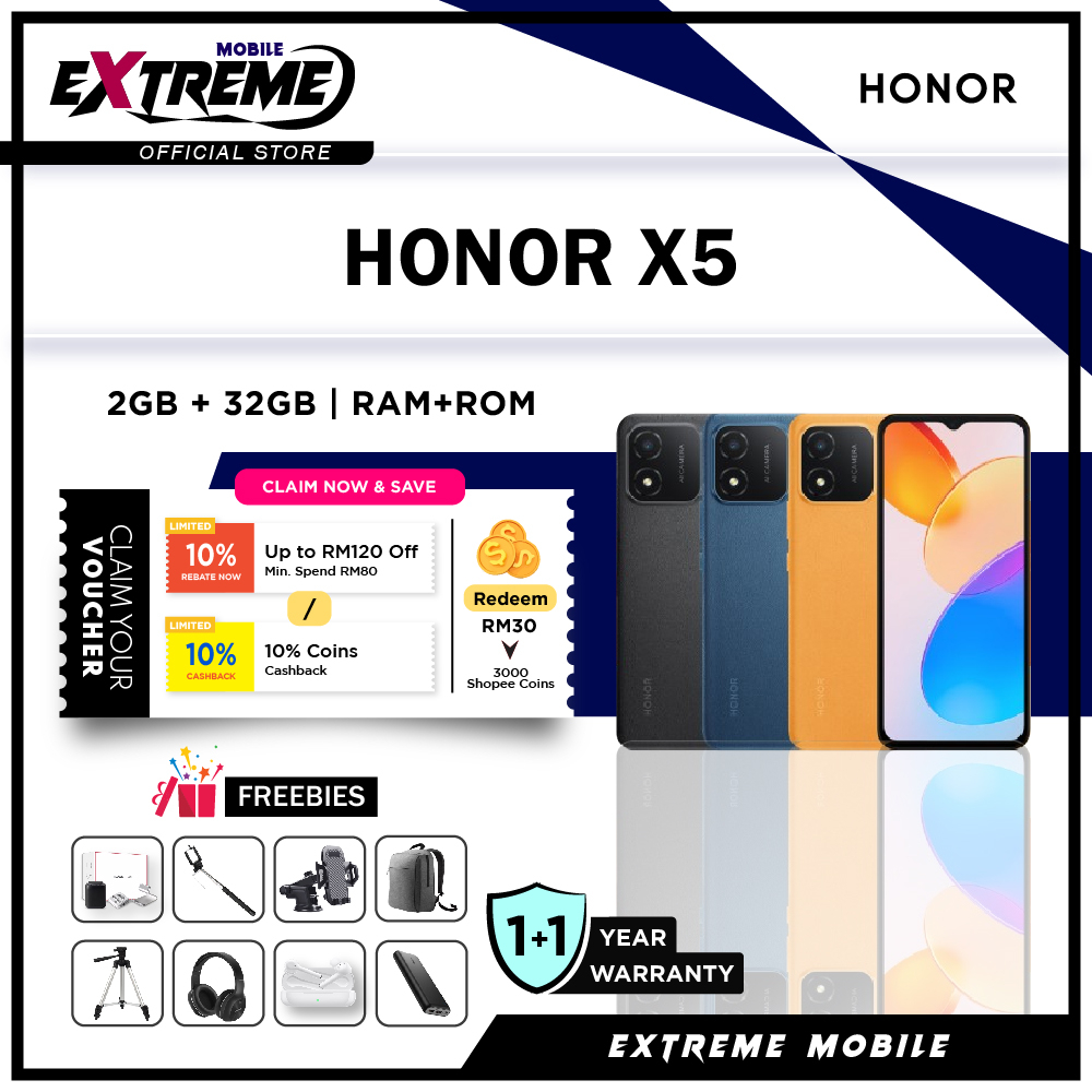 HONOR X5 [2GB RAM 32GB ROM] - Original HONOR Malaysia | Shopee Malaysia
