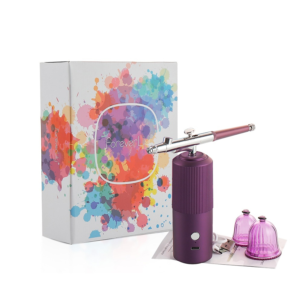 Foreverlily Mini Portable Battery AirBrush Air Brush Paint Spray Gun ...