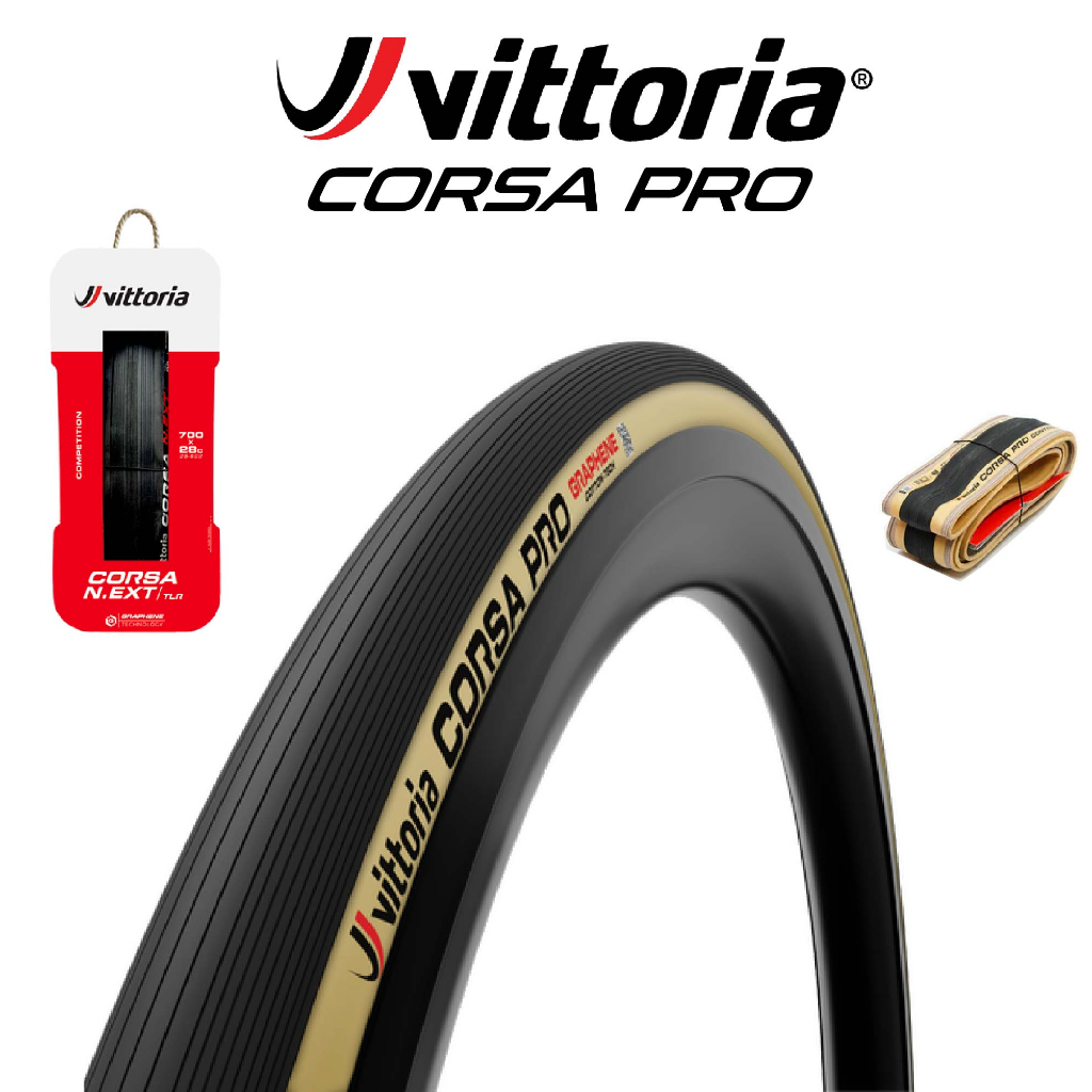 READY STOCK!! Victtoria Corsa Pro TLR road bicycle tire with tan wall ...
